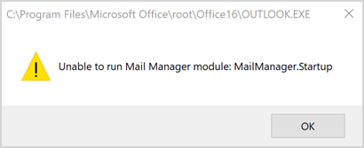 Troubleshooting the "Unable to run Mail Manager module: MailManager ...